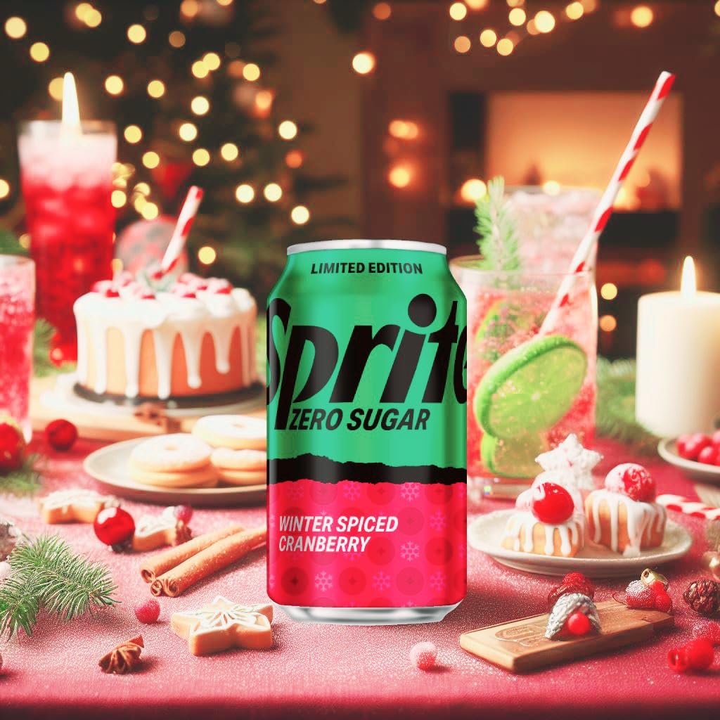 Sprite Cranberry Zero Sugar, 12 fl oz, 18 cans