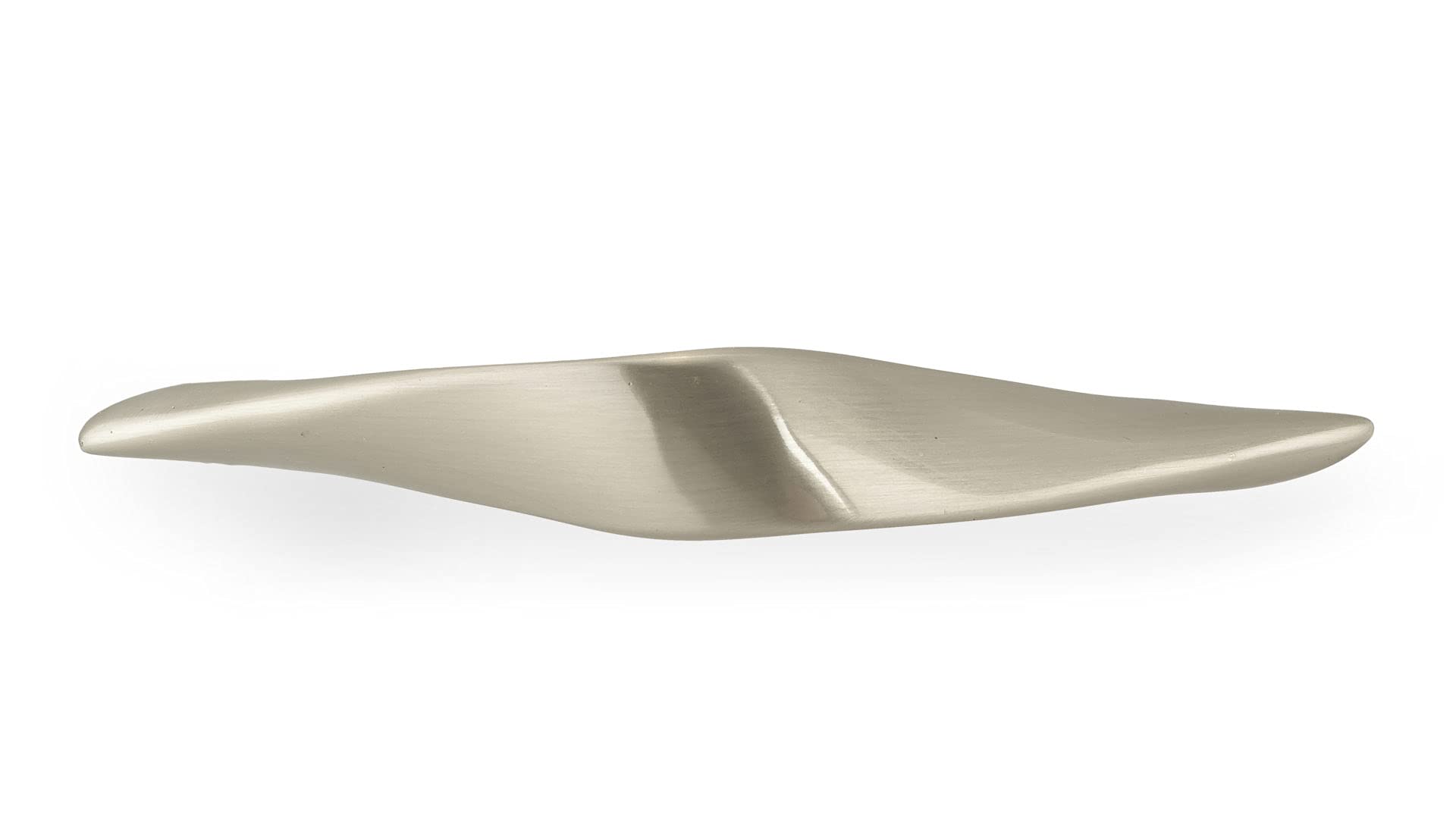 Richelieu Hardware BP255996195 Niagara Collection 3 3/4-inch (96 mm) Center-to-Center Brushed Nickel Modern Cabinet and Drawer Pull Handle for Kitchen, Bathroom, and Furniture