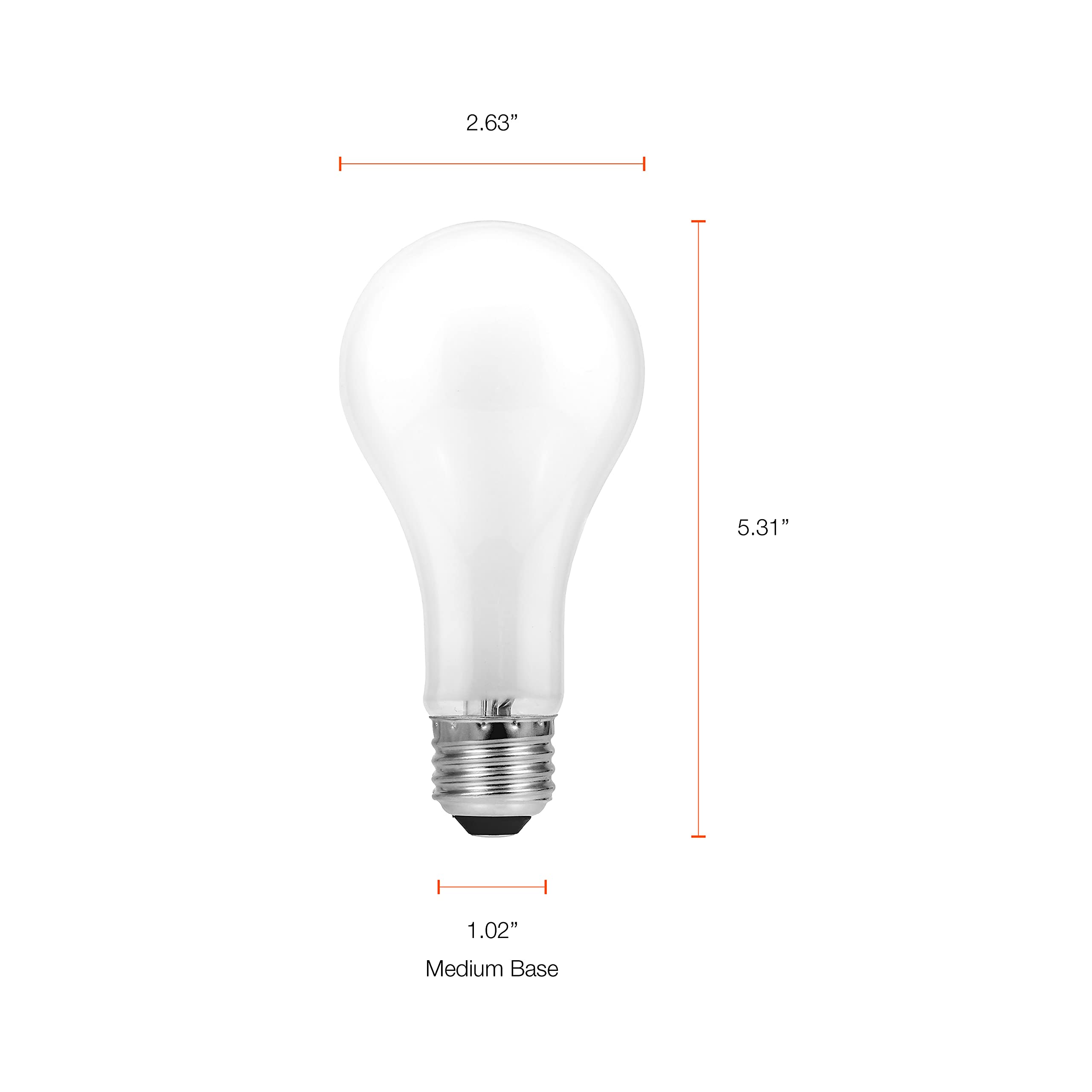 SYLVANIA Incandescent Double Life 3-Way A21 Bulb, 50/100/150W, 500/1350/1850 Lumens, Medium Base, 2850K, Soft White - 2 Pack (18167)