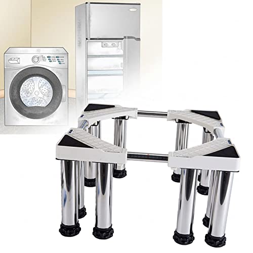 Refrigerator Stand, 12 Legs High 20 Cm,Adjustable,Steady as A Mountain Washer and Dryer Pedestals, for Clothes Dryers,Mini Refrigerators (3-5 Days Delivery)