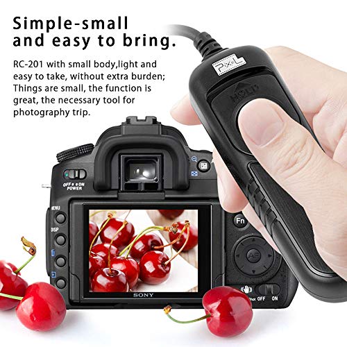 Remote Shutter Release Cable Compatible for Canon, Pixel RC-201 E3 Shutter Release Cord Compatible for Canon Pentax Contax Sigma Cameras Replaces Canon RS-60E3
