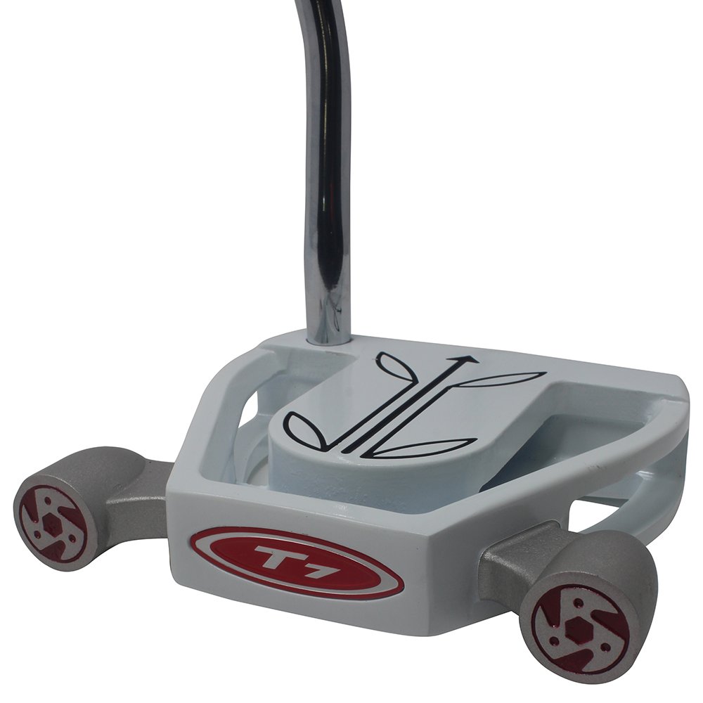 T7 Twin Engine White Mallet Golf Putter Right Handed with Alignment Line Up Hand Tool 35 Inches Men's Standard Length Perfect for Lining up Your Putts