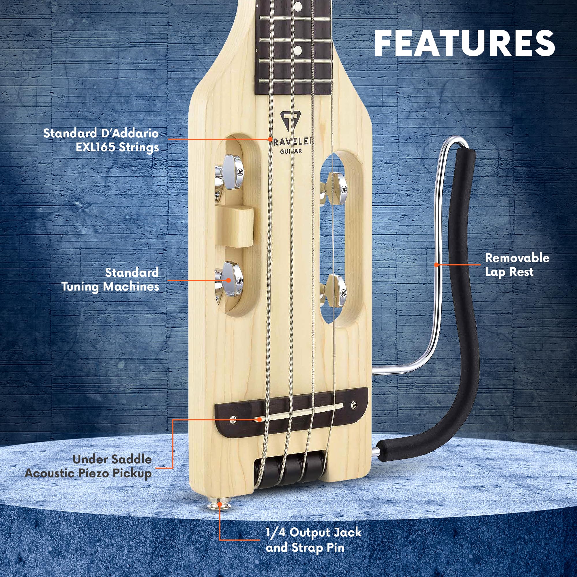 Traveler Guitar Ultra-Light Maple Bass Guitar