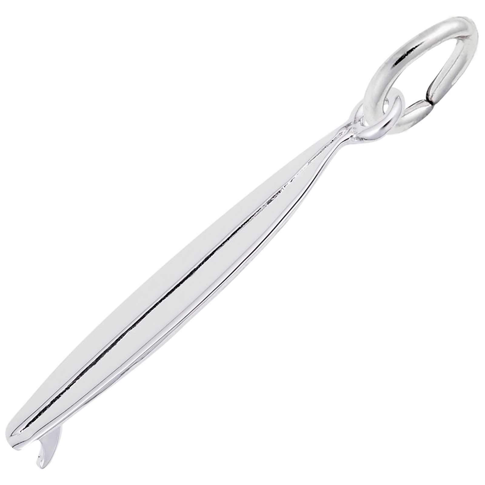 Rembrandt Charms Surfboard Charm, Sterling Silver