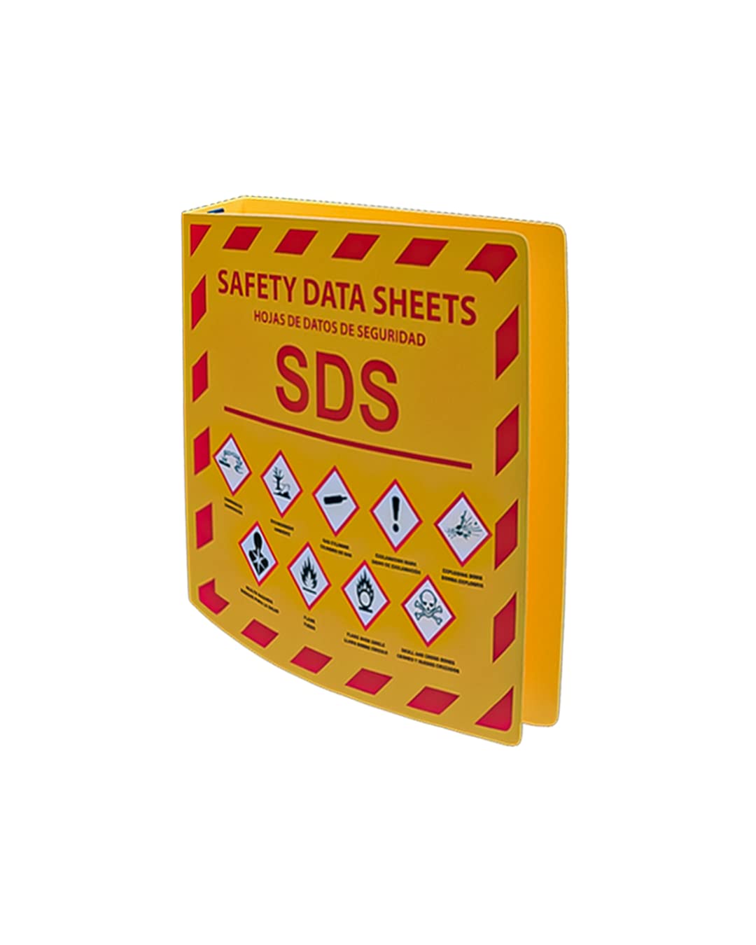 Yellow Safety®, 1-Pack, MSDS SDS Binder - 2024 Requirements, Heavy Duty 3 Inch, 3 Ring Safety Data Sheet SDS Binder