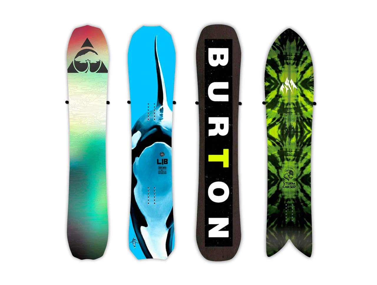 StoreYourBoard Cinch Minimalist Snowboard Wall Mount, Indoor Display Storage Rack (Cinch, 2 Pack)
