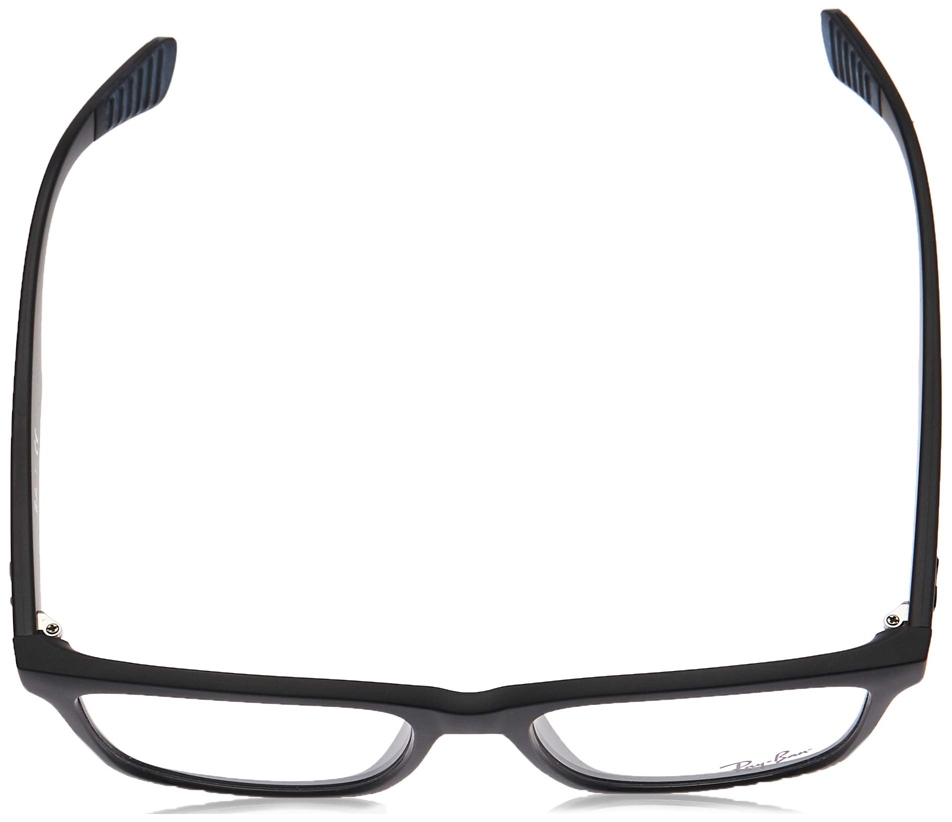 Ray-Ban RX7025 Square Prescription Eyeglass Frames, Matte Black/Demo Lens, 53 mm