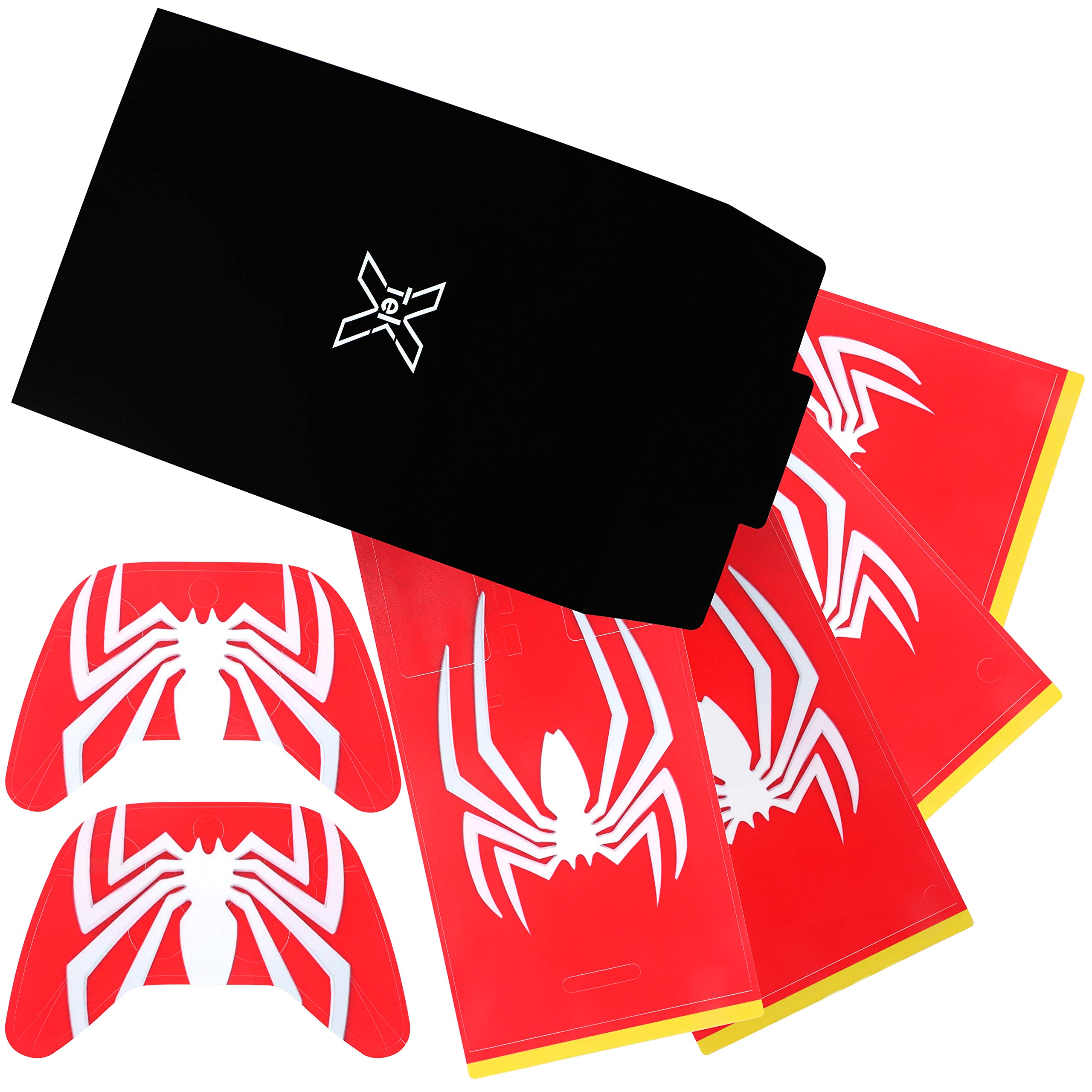 The Console Wrap Xbox Series X Console Skin and Xbox Series X Controller Skins Set, Xbox Series X Skin Wrap Decal Sticker, Spider Decal Kit