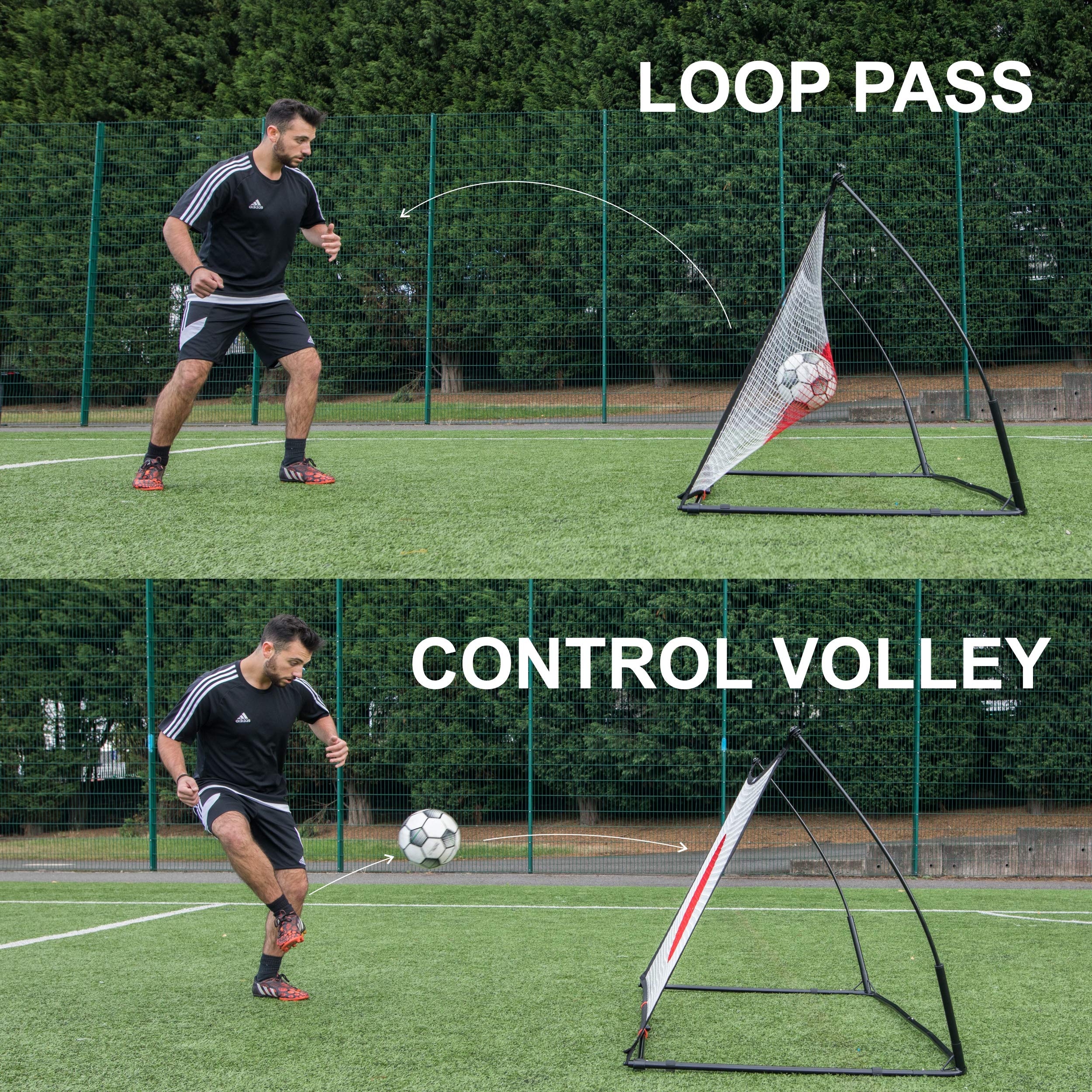 QUICKPLAY Spot Target Soccer Rebounder | Perfect for Team or Solo Soccer Training 7x7'
