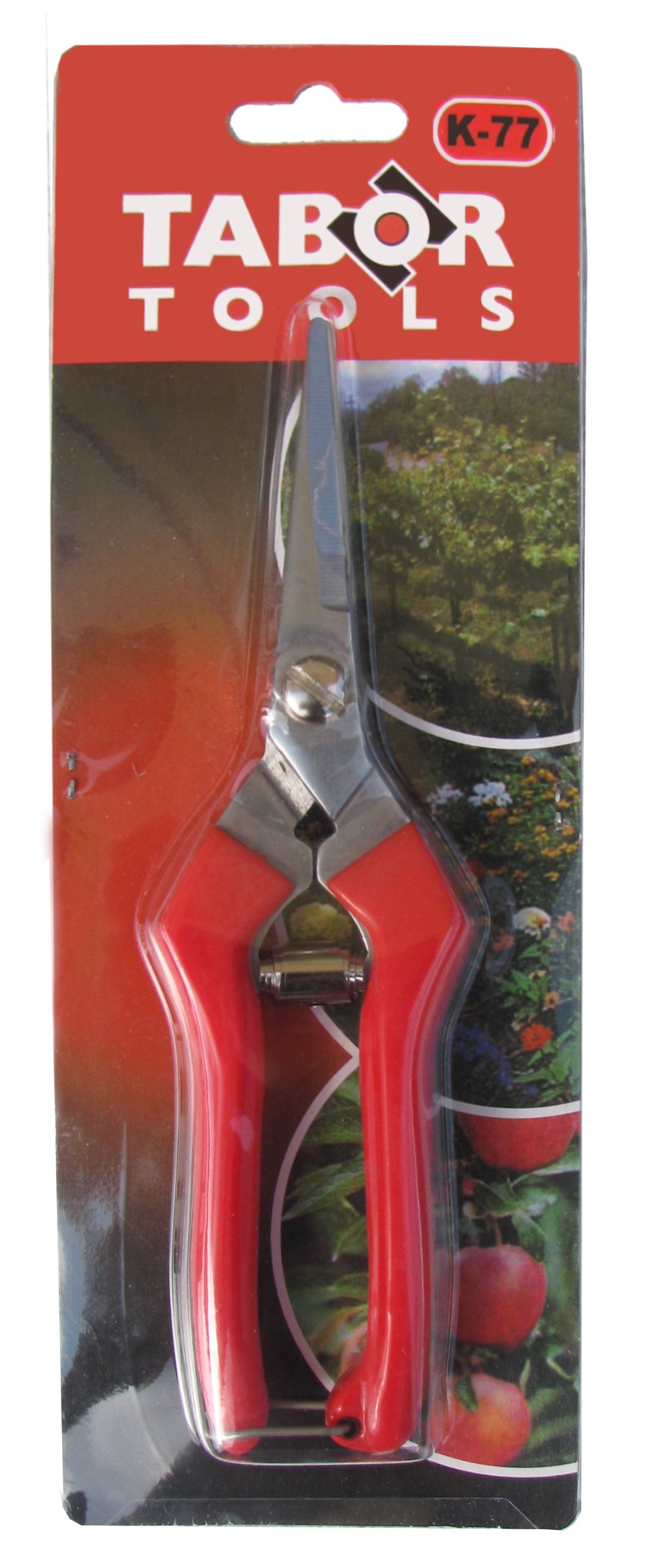 TABOR TOOLS K77A Straight Pruning Shears with Stainless Steel Blades, Florist Scissors, Multi-Tasking Garden Snips for Arranging Flowers, Trimming Plants, Harvesting Herbs, Fruits or Vegetables.