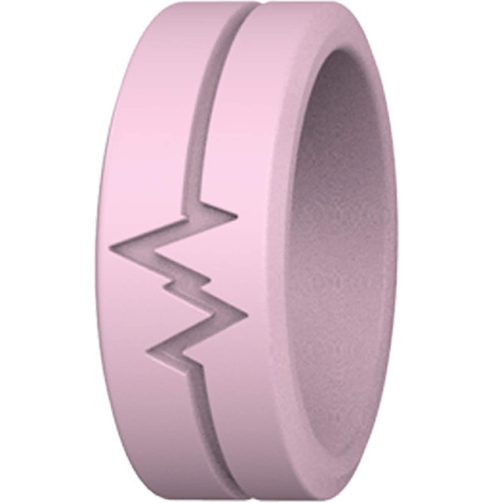 ZZ ZINFANDEL Glow in the Dark Silicone Ring Silicone Wedding Ring for Women Silicone Rubber Wedding Bands…