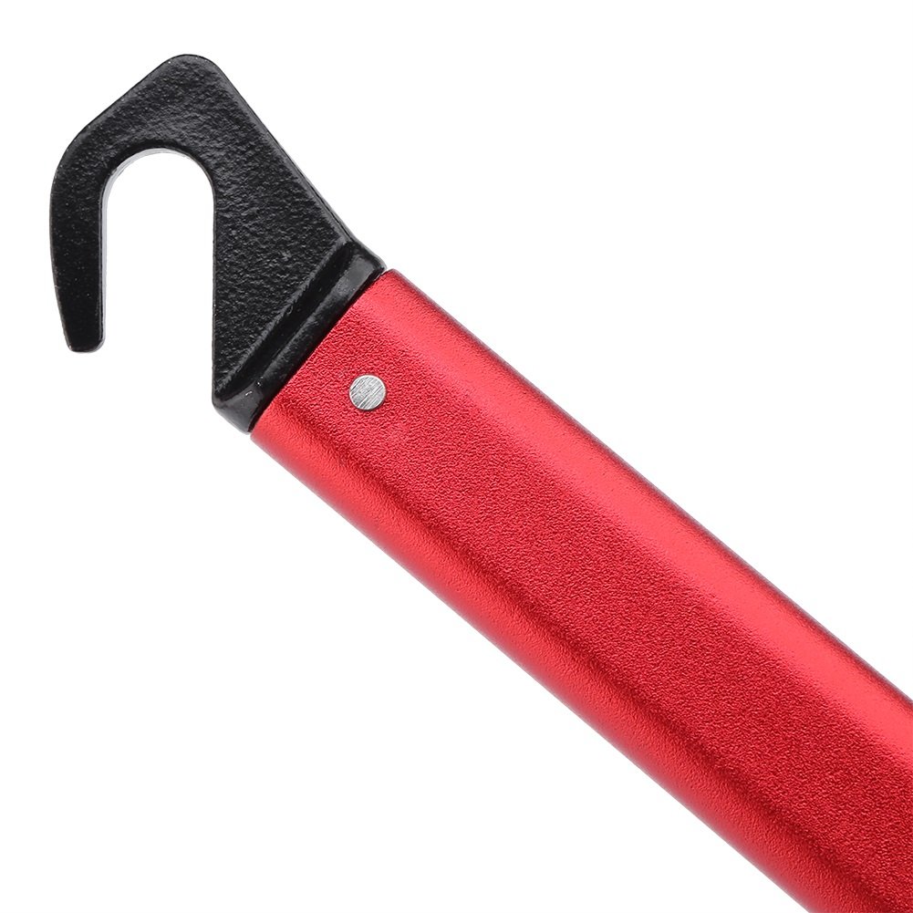 Tent Peg Puller Outdoor Camping Tent Peg Stake Puller Extractor Multi-function Camping Tool (Color : Red)