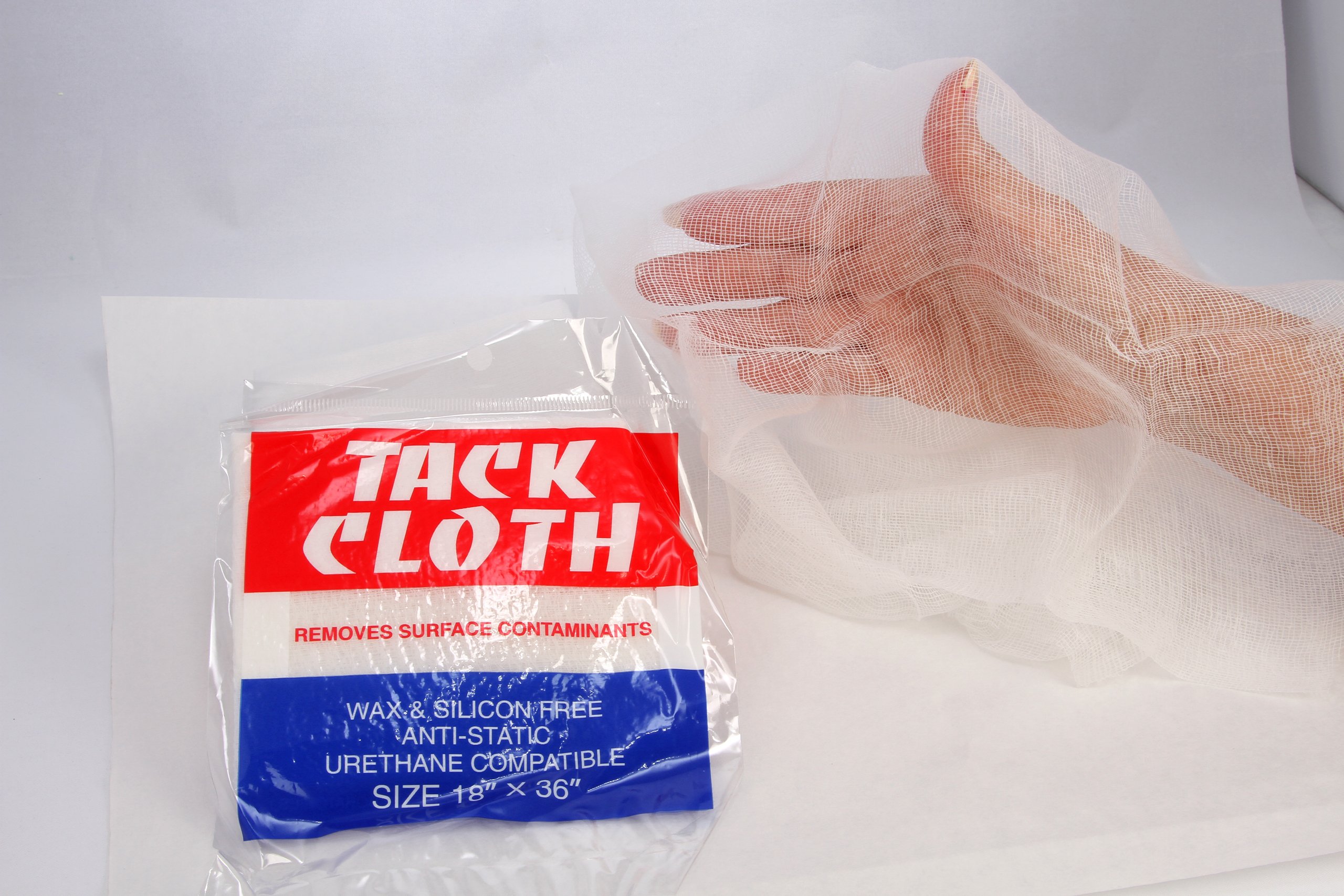 Tack Cloth, 18"x36" Cloth Size, 1-Count Bag, Set of 12, Total Of 12 Tack Cloths, Off White