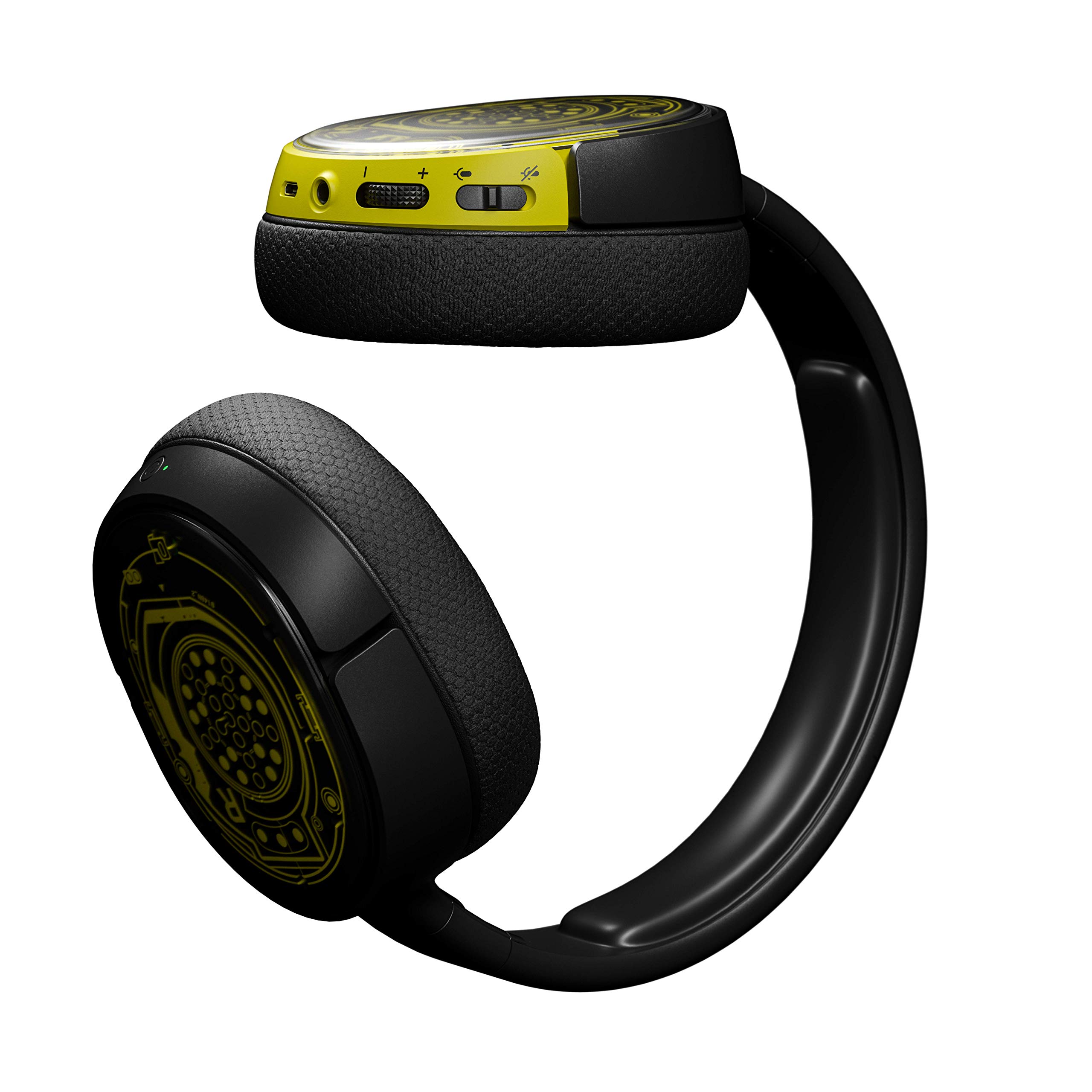 SteelSeries Arctis 1 Wireless Cyberpunk 2077 Limited Edition Gaming Headset -USB-C Wireless -Detachable ClearCast Microphone – Compatible with PC, PS4/PS5, Nintendo Switch and Lite, Android–Netrunner
