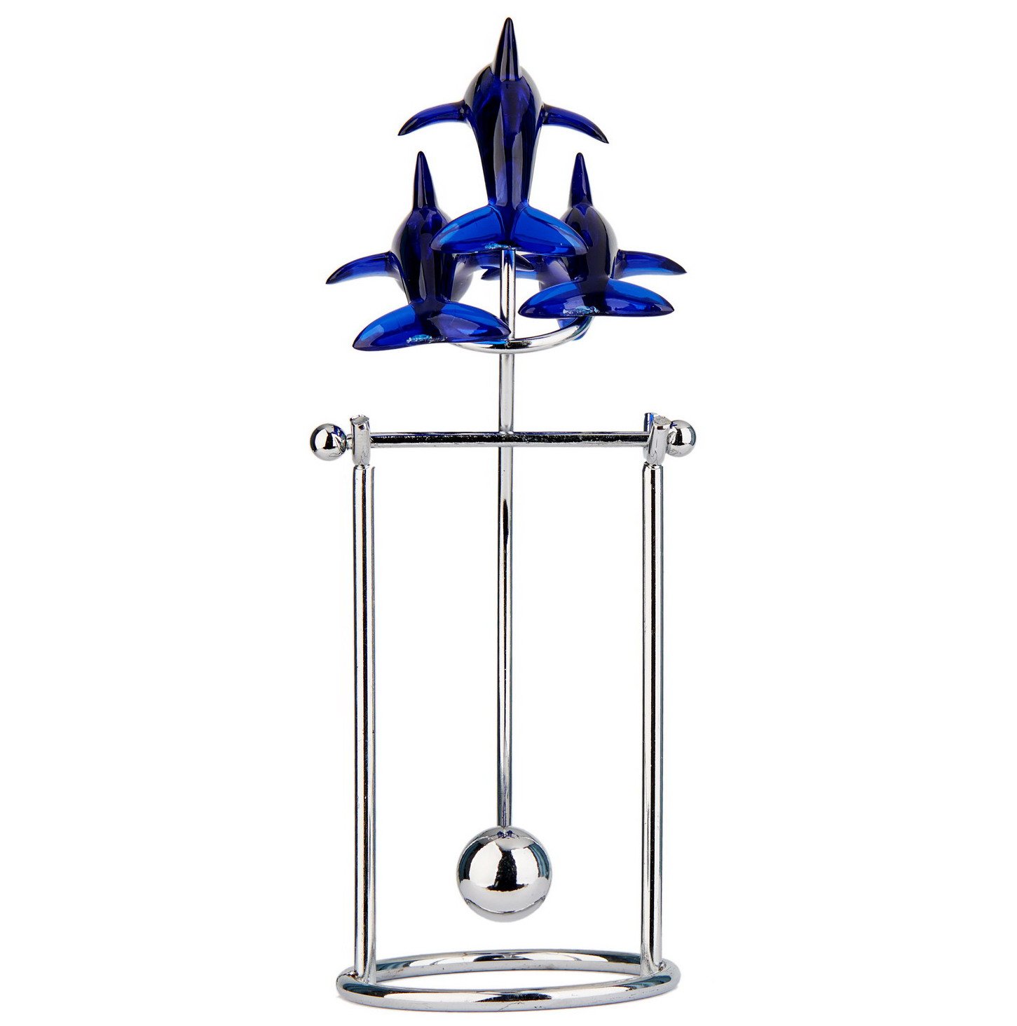 Sunnytech Dolphins Kinetic Art Balancing Decompression Toy Decompressive Science Psychology Home Office Decor Desk Decor Toy (WJ124 HL05 Dolphins Toy)