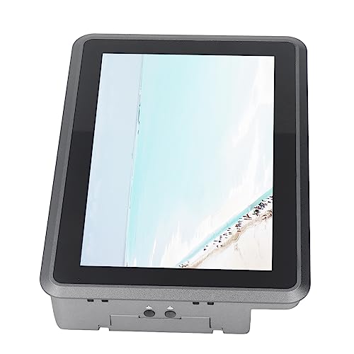 Rugged Tablet with Touchscreen, 100-240V Capacitive Screen High Voltage Industrial Tablet PC Precise Touch for Industrial Automation (US Plug)