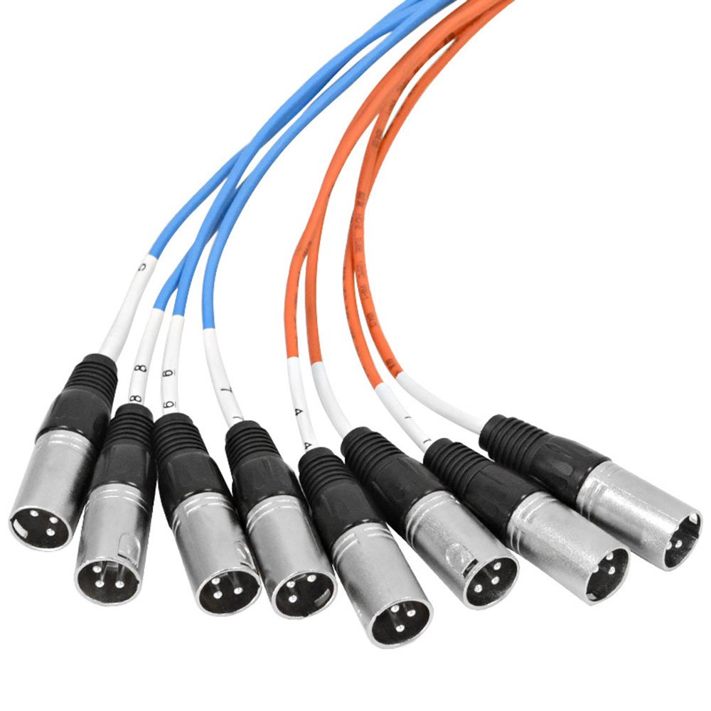 Seismic Audio - SAXT-8x5M - 8 Channel 5' XLR Male to 1/4" TRS Snake Cable