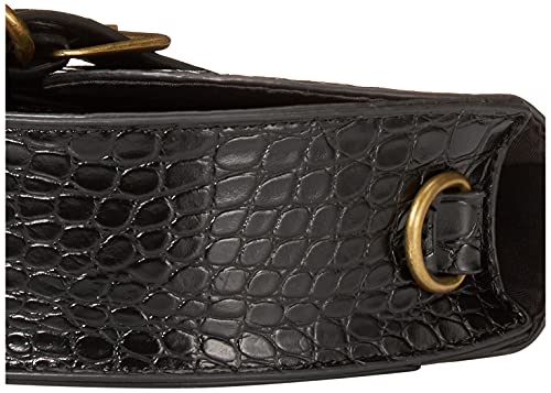 The Drop Women's Helen Saddle Crossbody Bag Black, One Size