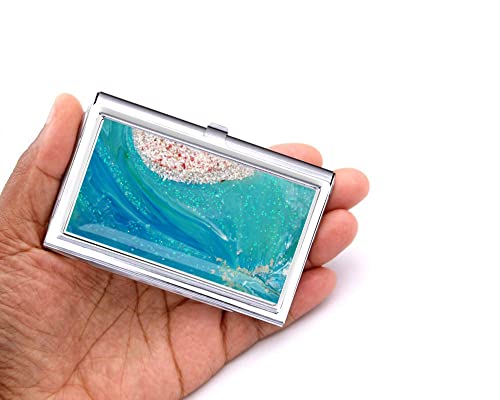silver credit card holder graduation gift, metal card keeper, personalized card organizer (STYLE E)