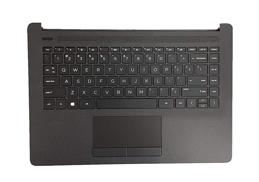 Replacement for HP 14-cm 14T-CM 14Z-CM 14-CK 14-ck 14-cm 14-dg 14q-cs 14q-cy Laptop Upper Case Palmrest Keyboard Assembly Part L23239-001 6070B1306301 Top Cover Black