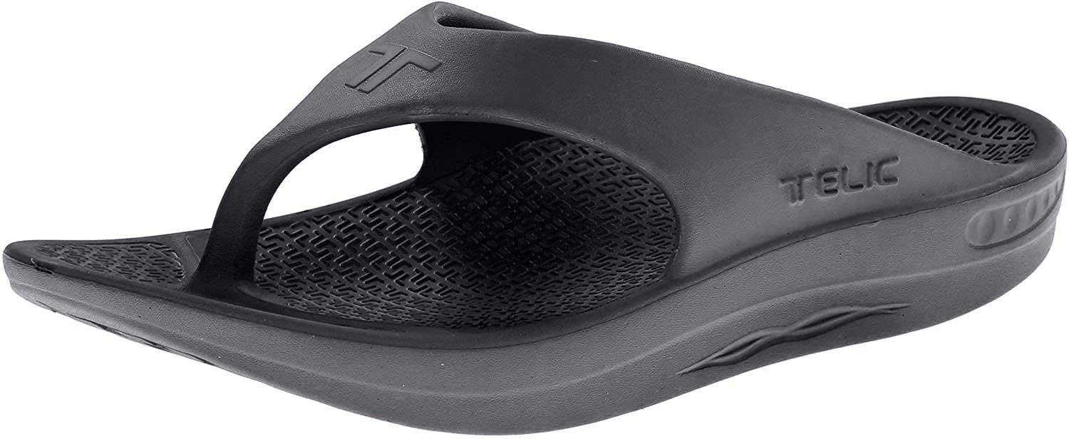 Telic Energy Flip Flop - Comfort Sandals for Men and Women | 3XS (Women's 5) Midnight Black