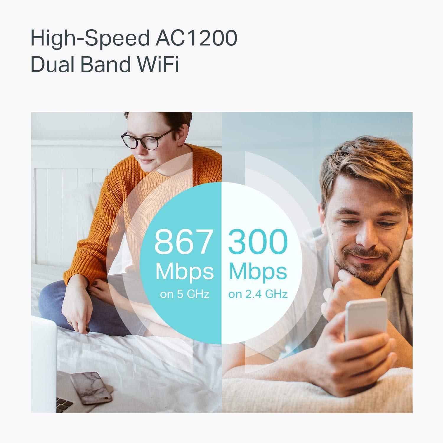 TP-Link AC1200 WiFi Router (Archer A5) - Dual Band Wireless Internet Router, 4 x 10/100 Mbps Fast Ethernet Ports, Supports Guest WiFi, Access Point Mode, IPv6 and Parental Controls (Renewed)