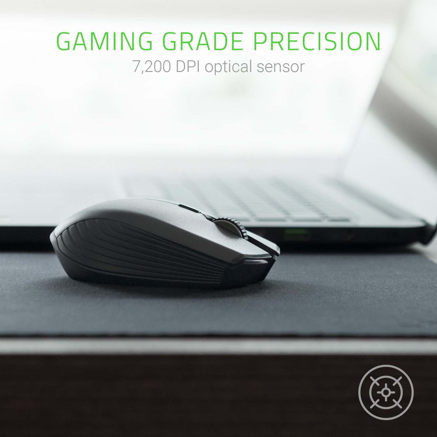 Razer Atheris - Ambidextrous Bluetooth Wireless Portable Gaming-Grade Mouse - 7,200 DPI Optical Sensor (Renewed)