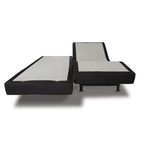 Split Queen Massaging Set with 12" Hybrid mattresses Controllable via The Bluetooth App Wireless Remote Control