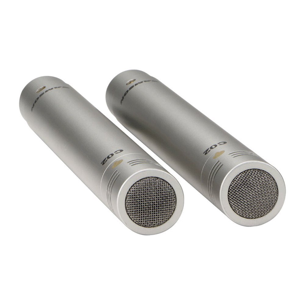 Samson C02 Pencil Condenser Microphones + 2 Mic Stands + 2 Mic Cables + Strapeez - Top Value Bundle