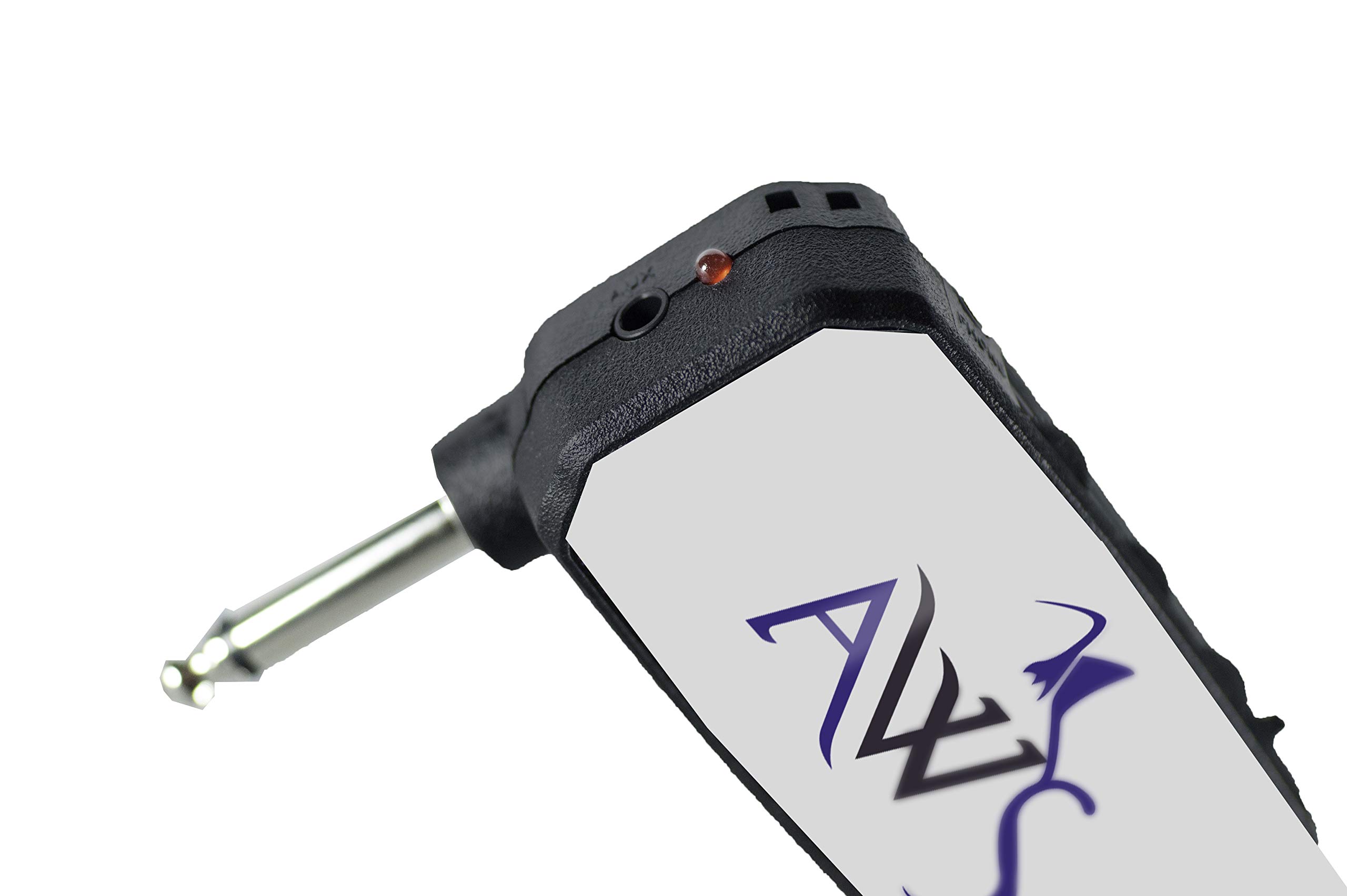 Portable Guitar Headphone Amplifier by AlphaWolff Supply - AUX Cable Connection and Volume Control - Easy to Use Acoustic SoundĀ - Practice and Play Music in Complete Silence