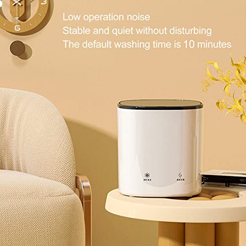 VTOSEN Portable Mini Washing Machine, 4.5L Household Underwear & Socks Washer, Blue Light, US 100β240V, Ideal for Apartments - Compact Laundry Solution