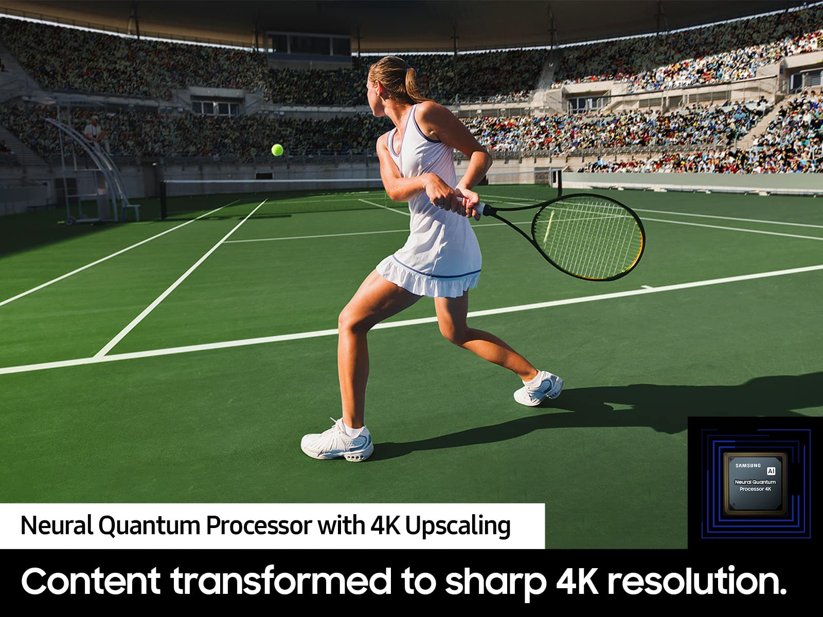 SAMSUNG QN55S90CAFXZA 55 Inch 4K OLED Smart TV with AI Upscaling with a 3S-4KHD2-2.5M III Series 4K HDMI 2.5m Cable (2023)(USED)