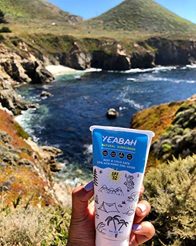 YeaBah - Natural Mineral Sunscreen Lotion - Zinc Oxide Sunscreen - Mineral Sunscreen - Reef Safe Sunscreen - Natural Sunscreen - SPF 32