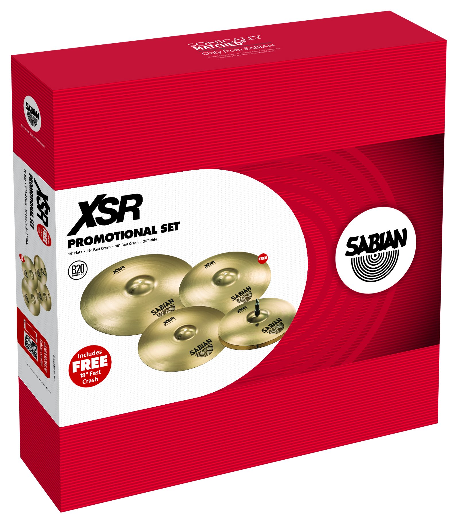 SABIAN XSR Performance Set w/Free 18"