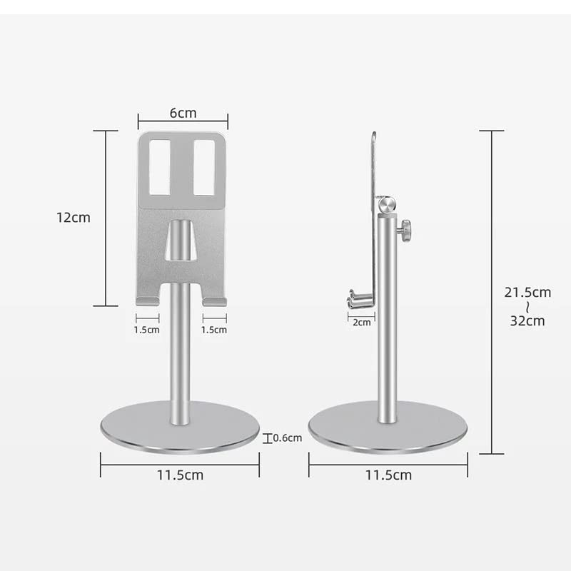 TBGFPO Adjustable Height Aluminum Tablet Phone Holder Display Stand Desktop Cell Tablet Mobile Phone Stand (Color : D, Size : 1)