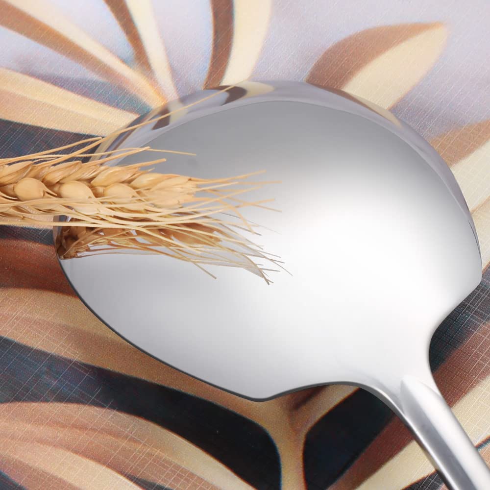 Stainless Steel Serving Spoon x 2, Slotted Serving Spoon x 2, 9.14 Inches Large Serving Utensils Set of 4 for Catering, Dishwasher Safe (Silver)