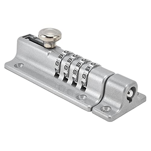 Secure Home with Digital Lock Anti Theft Combo Password Household Doorbolt Ideal for Pool Maintenance Kits (Silver Latch Lock)