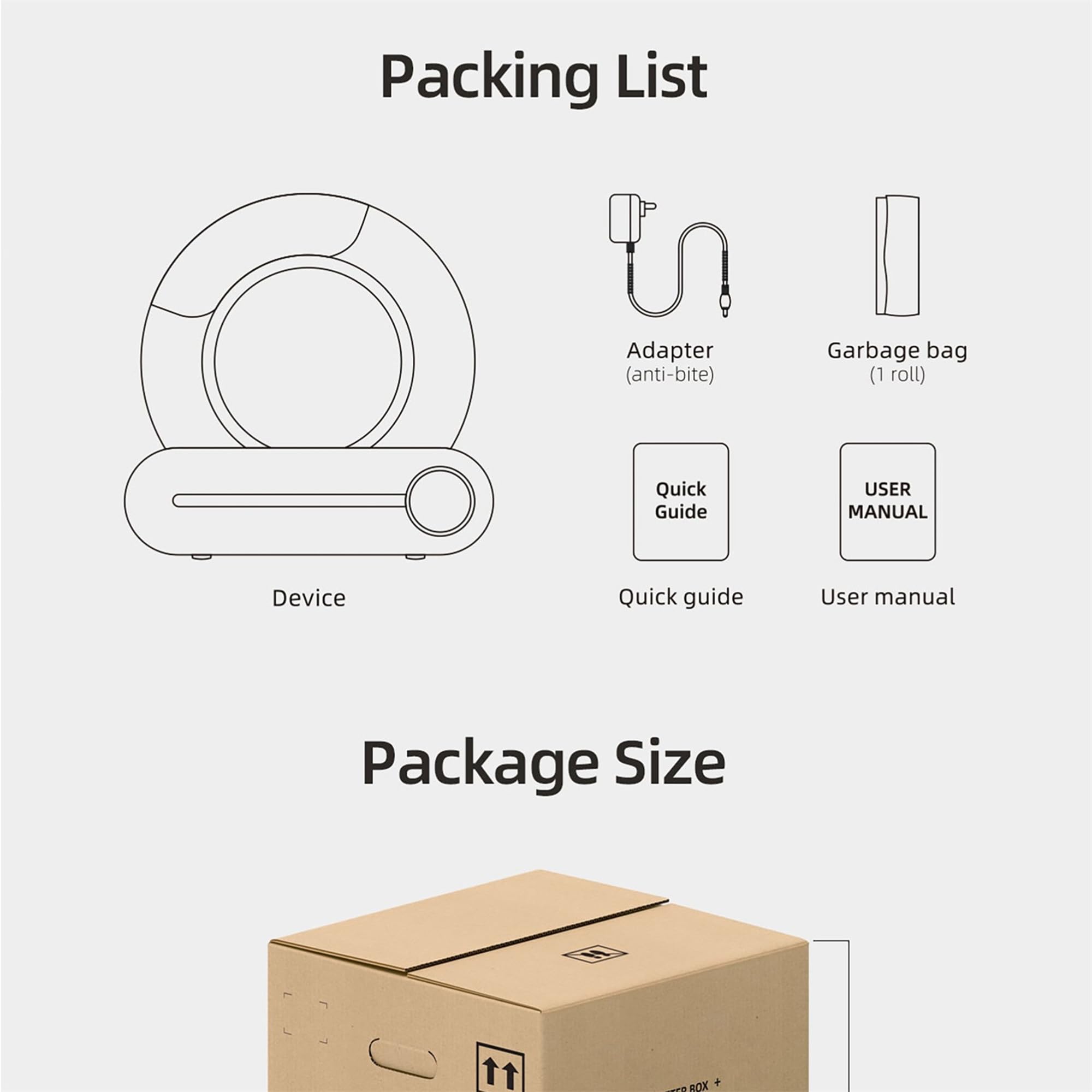 Tidyard Self-Cleaning Cat Litter Box, Automatic Scooping and Odor Removal, App Control Support 2.4G WiFi, Smart Automatic Cat Litter Box with Liner