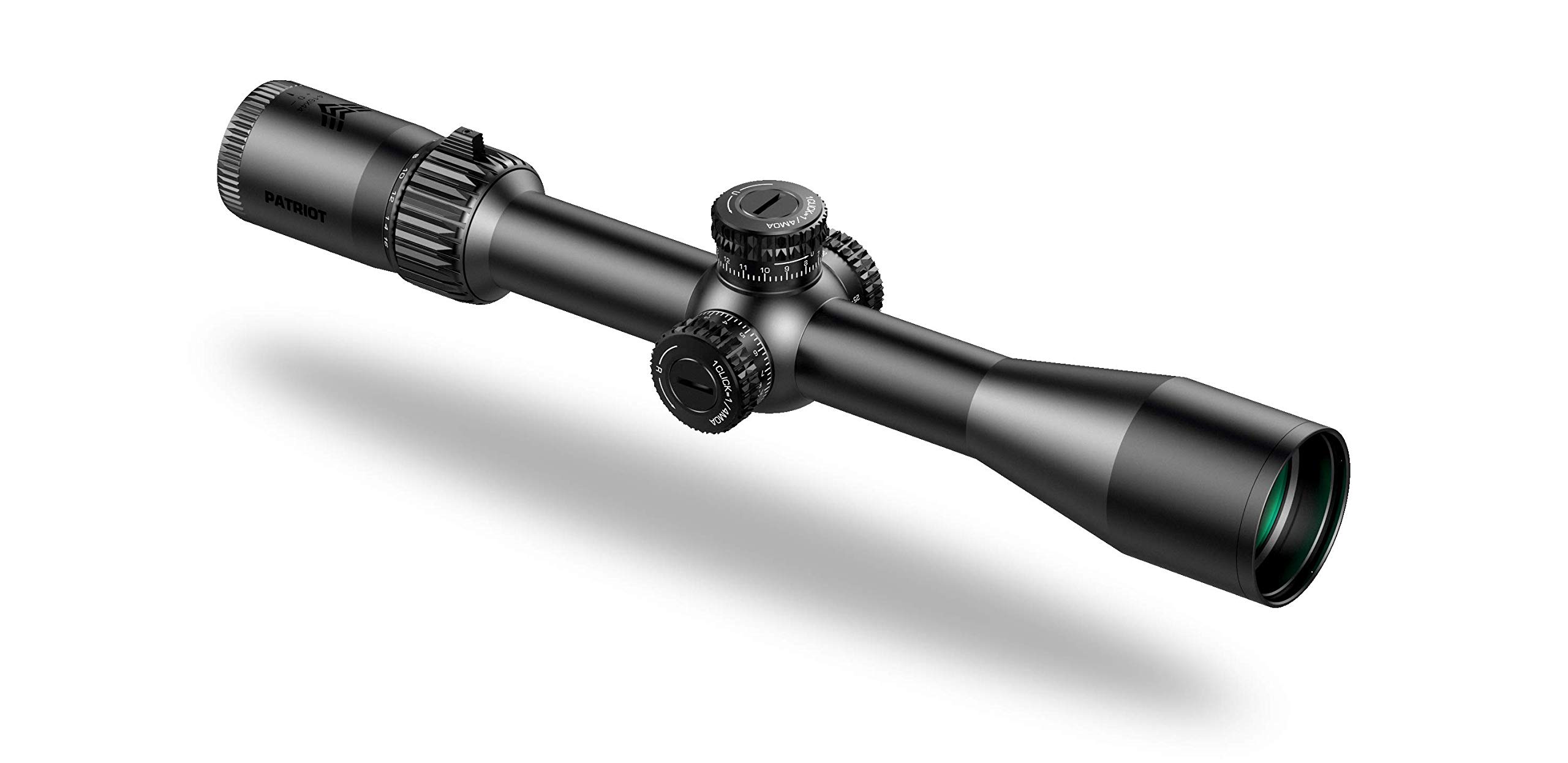 Swampfox Patriot FFP Precision Riflescope, 4-16x44 MOA Non Illuminated 30mm