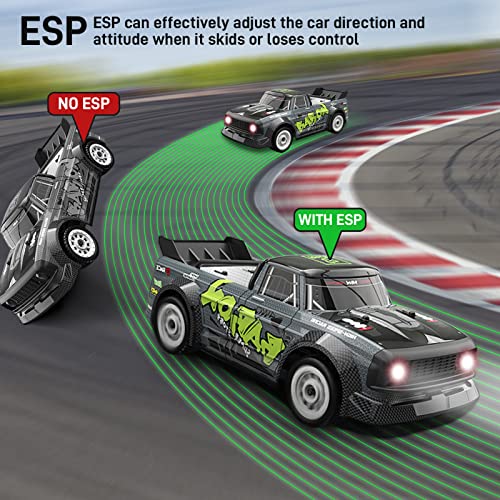 Supdex High Speed RC Drifting Car, 1:16 20MPH Remote Control Car for Drift and Race, ESP 2.4Ghz Proportional Throttle & Steering Control 4WD Racing Trucks with Led Lights for Adults and Kids