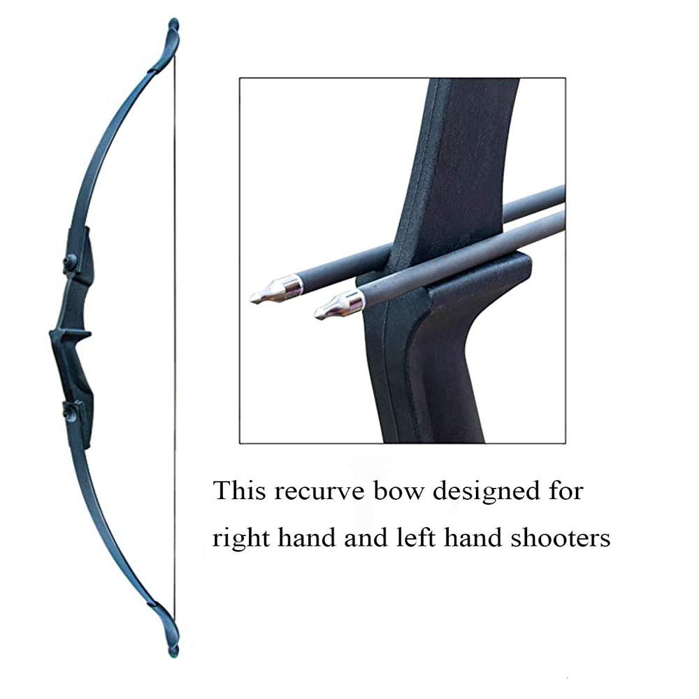 Vogbel Recurve Bow and Arrows Set for Adults 30lb 40lb Archery Bow Kit 53" Takedown Bow Suit Left and Right Hand Shooters Shooting Practice