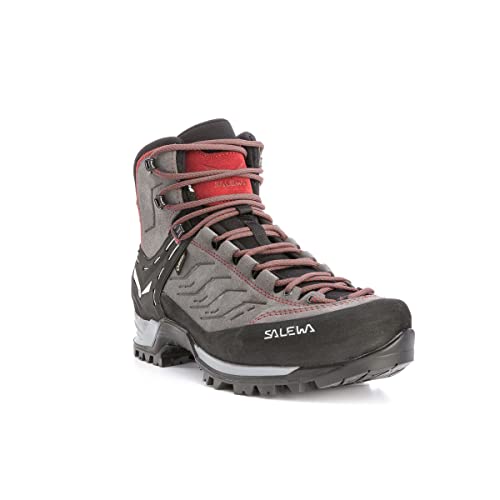 Salewa mens MS Mountain Trainer Mid Gore-TEX High Rise Hiking Shoes, Grey (Charcoal/Papavero), 8 US