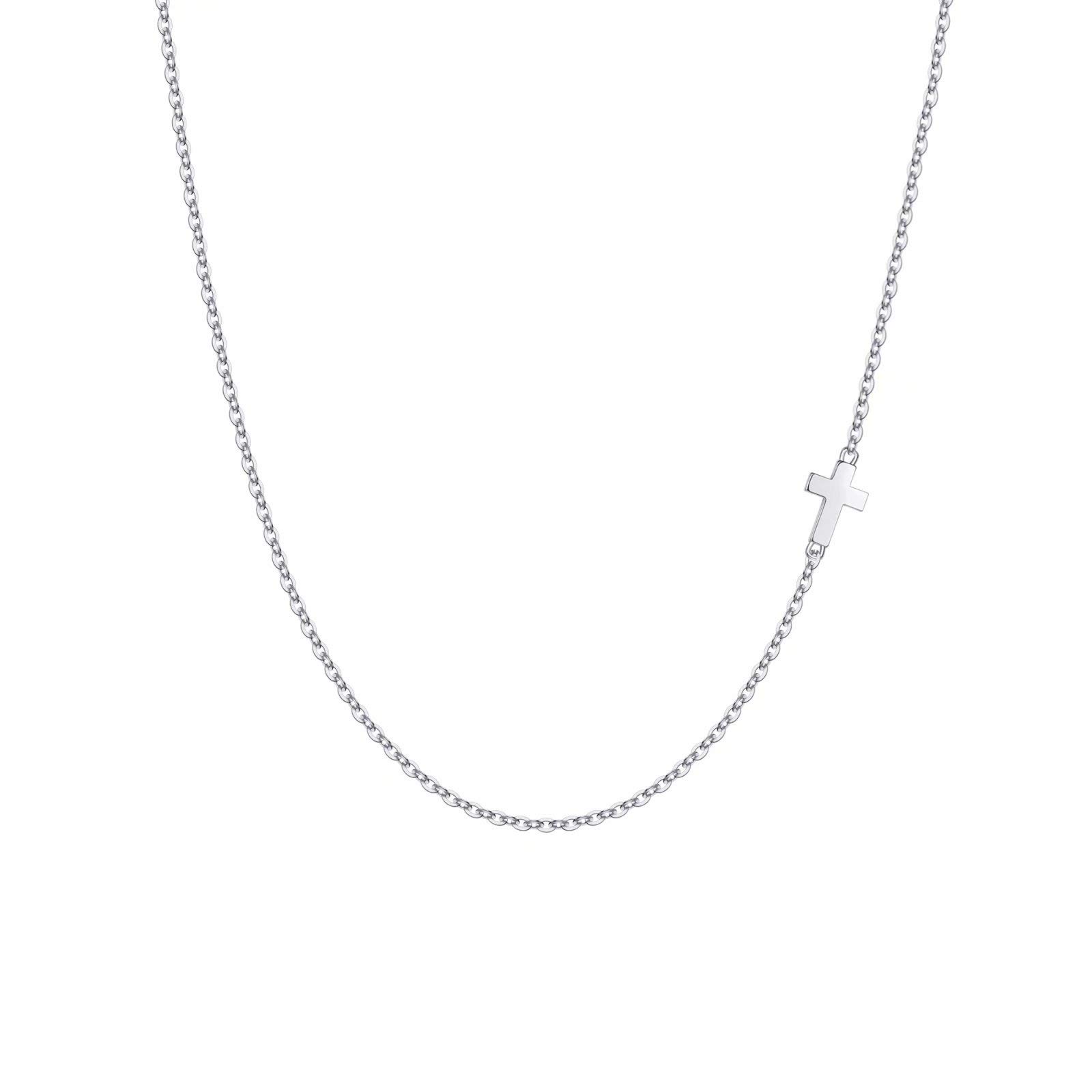 Turandoss Cross Pendant Necklaces for Women Pendant Chain 14 Inch Gold