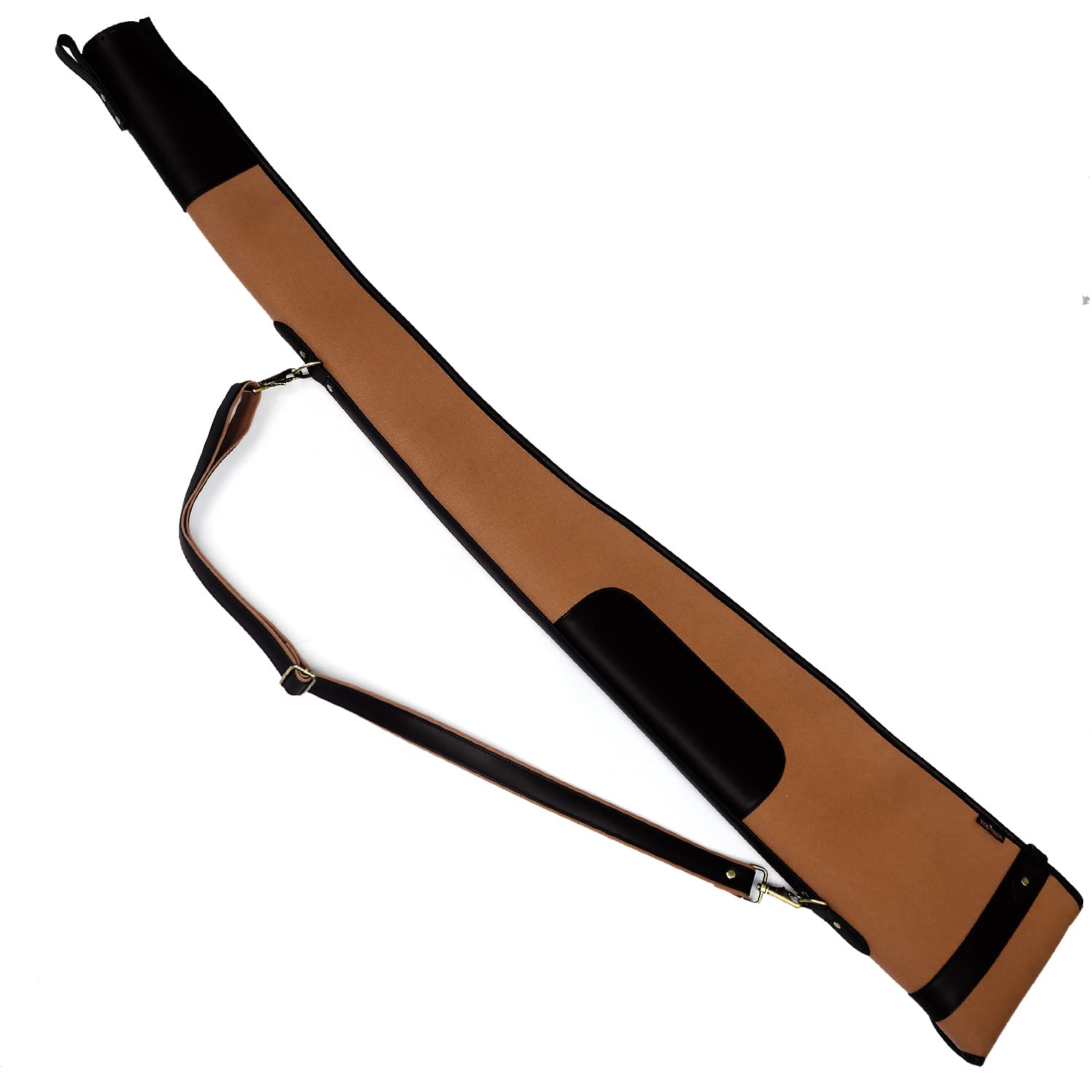 TOURBON Rifle Gun Case Soft Faux Fleece Padded 50" Shotgun Bag Slip - Canvas and Leather