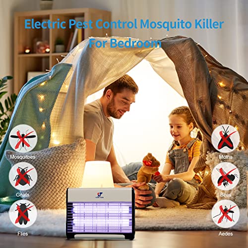 YONGTONG Set n Zap!Indoor High-Powered 3000V Electric Mosquito Killer, Pest Control Bug Zapper with 20W Light for Moth, Wasp, Fly, Mosquito Lamp for Apartment, Kitchen, Office, Restaurant