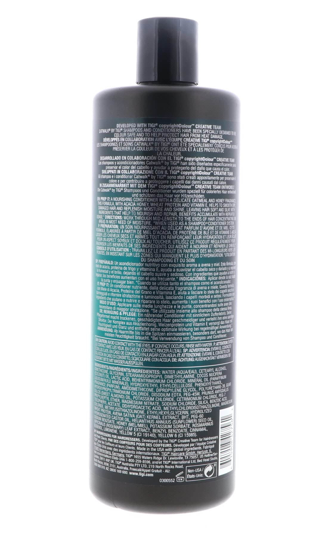 TIGI Catwalk Oatmeal & Honey Treatment Conditioner, 25.36 Fl Oz