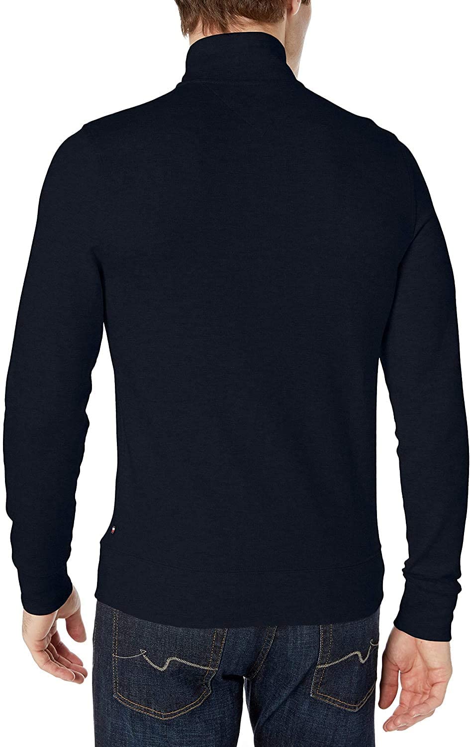 Tommy Hilfiger mens Bill Qz Mock Sweatshirt, Tommy Captain, Medium US