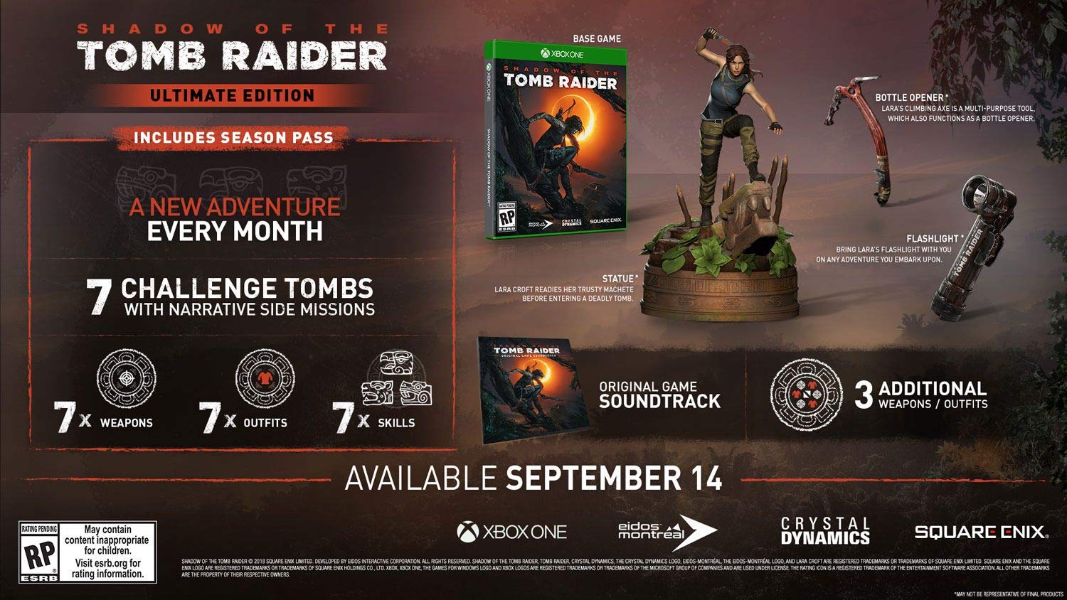 Shadow of the Tomb Raider Ultimate Collectors Edition - Xbox One