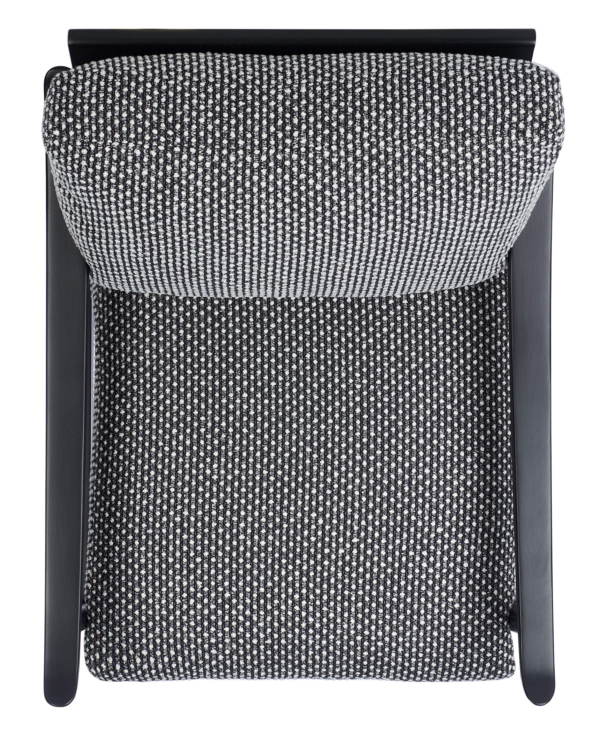 Safavieh Couture Collection Kiara Mid-Century Black and White Cushion Accent Chair