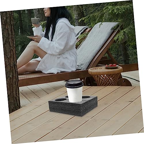 ULTECHNOVO 10 pcs takeout coffee carrier disposable coffee tray takeaway cup tray take out drink holder coffee takeout tray cold drinks carrier takeout packing tray epe Porous coffee cup